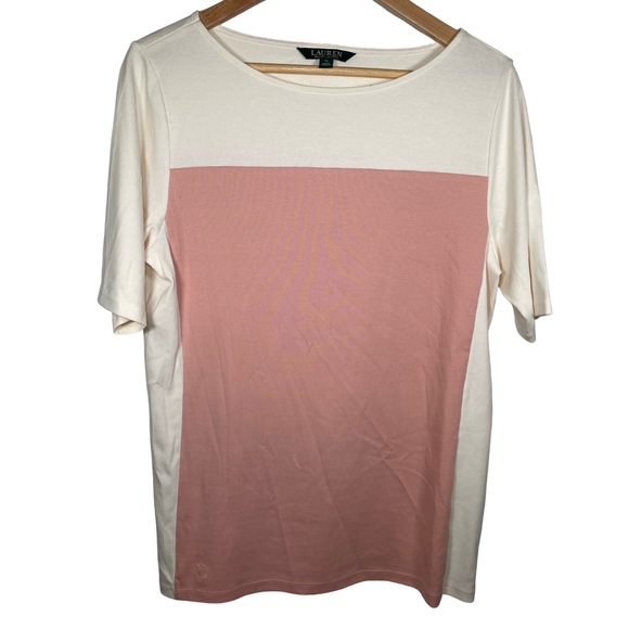 Lauren Ralph Lauren | Tops | Lauren Ralph Lauren Color Block Xl Mauve ...